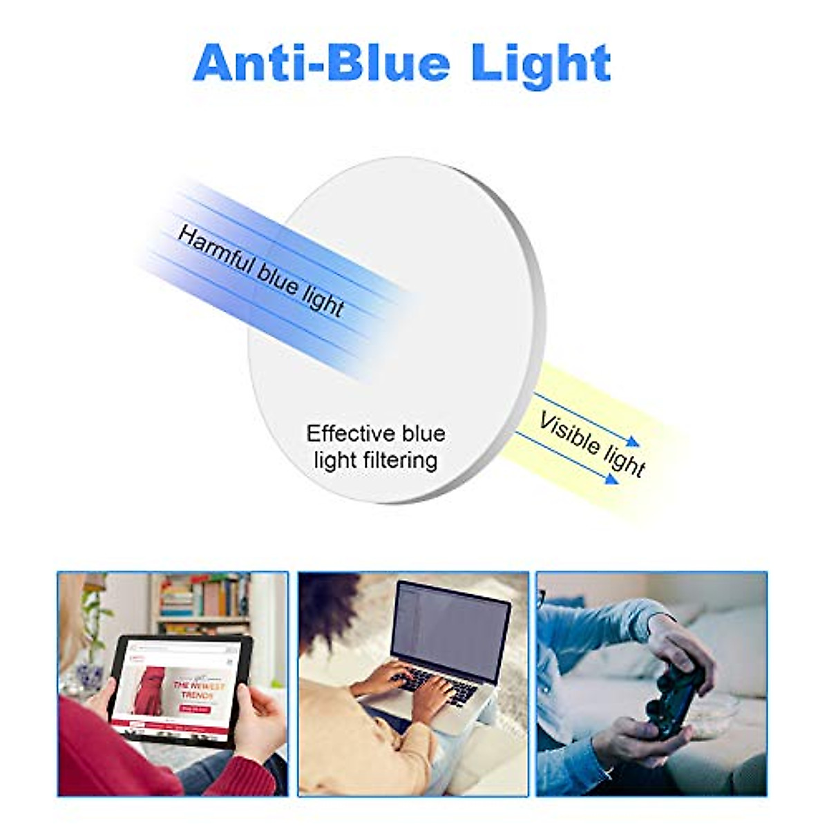 LASMEX Stylish Safety Glasses Goggles for Women Girls Anti-fog Glasses Protective Eyewear Clear Glasses