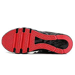 TSIODFO Sneakers for Men Sport Running Shoes Athletic Tennis Walking Shoes Fashion Jogging Sneaker Black red Size 12