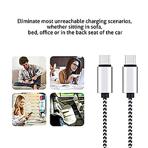 Ailun USB C to USB C Cable 10ft 3Pack High Durability 60W 3A USB Type C Devices Charging for Galaxy S22,S22+,S22Ultra,S21,S20, S20+ S20Ultra S10 Huawei Matebook MacBook iPad Pro 2018 and More