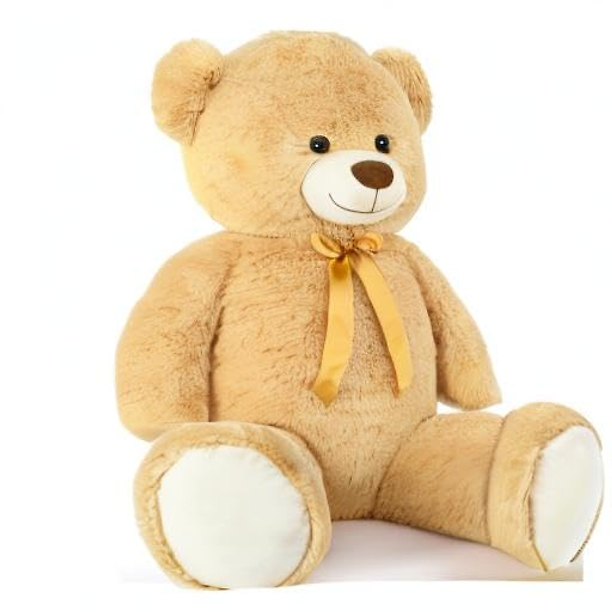 MorisMos 52'' Giant Teddy Bear Stuffed Animals, Cuddly Soft Big Teddy Bears Plush, Large Stuffed Bears for Kids, Baby Shower, Christmas, (Light Brown)