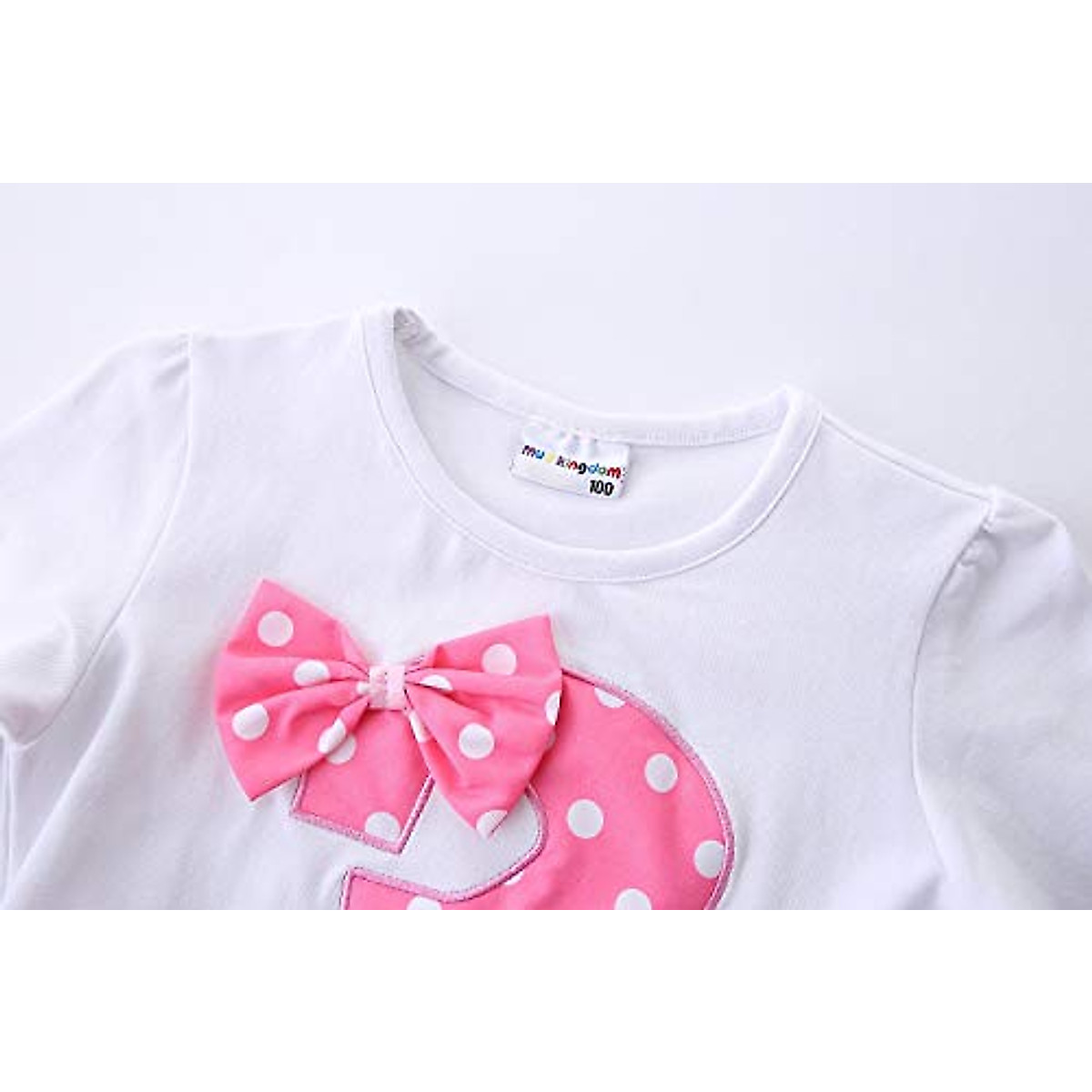 Mud Kingdom 4 Year Old Birthday Dress Girl Cute 4 Long Sleeve Pink