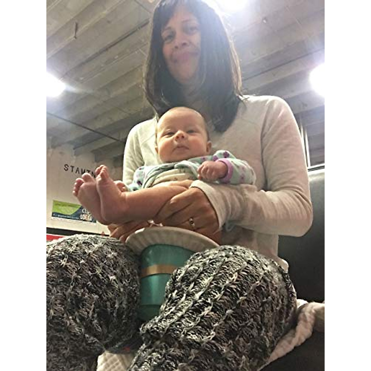 Top Hat Potty for Newborn Infant Potty Training | Elimination Communication | Includes 100% Cotton Undyed Fleece Cozy | Anti-Slip Rubber Band | for EC Baby Potty Training (Grey)