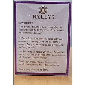 Hyleys 14 Day Weight Loss Tea - 42 Tea Bags (1 Pack), Detox Tea for Cleanse (100% Natural, Sugar Free, Gluten Free and Non-GMO)