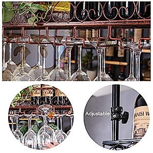 Bar Unit Floating Shelves Wall-Mounted Wine Racks, Wine Bottle Holder Ceiling Hanging Metal Iron Wine Glass Rack Goblet Stemware Racks (Color : White, Size : 100×25cm(39×10inch))