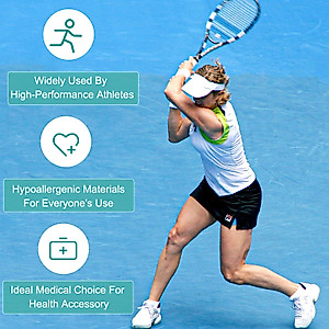 Dimora White Athletic Tape 4-Pack - 60 Yards Strong Adhesive Sports Tape in Total, NO Sticky Residue Easy Tear, Best Sport Tape for Athletes & Fitness Enthusiasts of All Levels (1.5in X 45ft Roll)