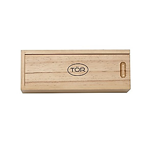 TOR Kitchenware Oyster Shucker Knife in Naturalwood Gift Box The German Patented Stainless Steel Oyster Shucking Knife and Opener Tool