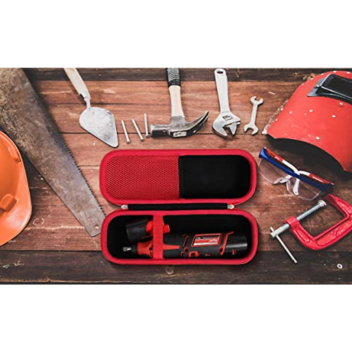 Khanka Hard Storage Case Replacement for Milwaukee 12.0V Cordless Rotary Tool 2460-20, Case Only