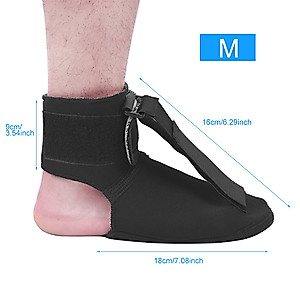 Plantar Fasciitis Night Splints,Orthotics Foot Drop Brace Ankle Support Postural Corrector For Drop Feet Corrector Achilles Tendonitis Support(M)