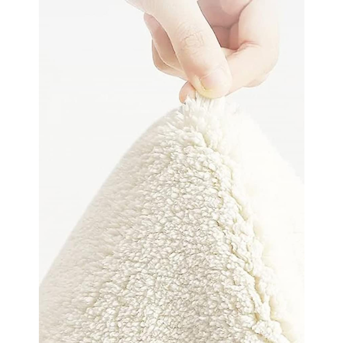 Minimalist Modern Abstract Brown Beige Soft Wool Area Rug for Living Room Bedroom Dining Room Washable No-Slip Indoor Office Farmhouse Carpet Plush Throw Carpet Runner Mat 2x6