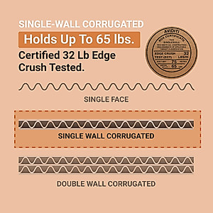 AVIDITI Shipping Boxes Medium 12"L x 12"W x 12"H, 25-Pack | Corrugated Cardboard Box for Packaging, Moving and Storage 12x12x12