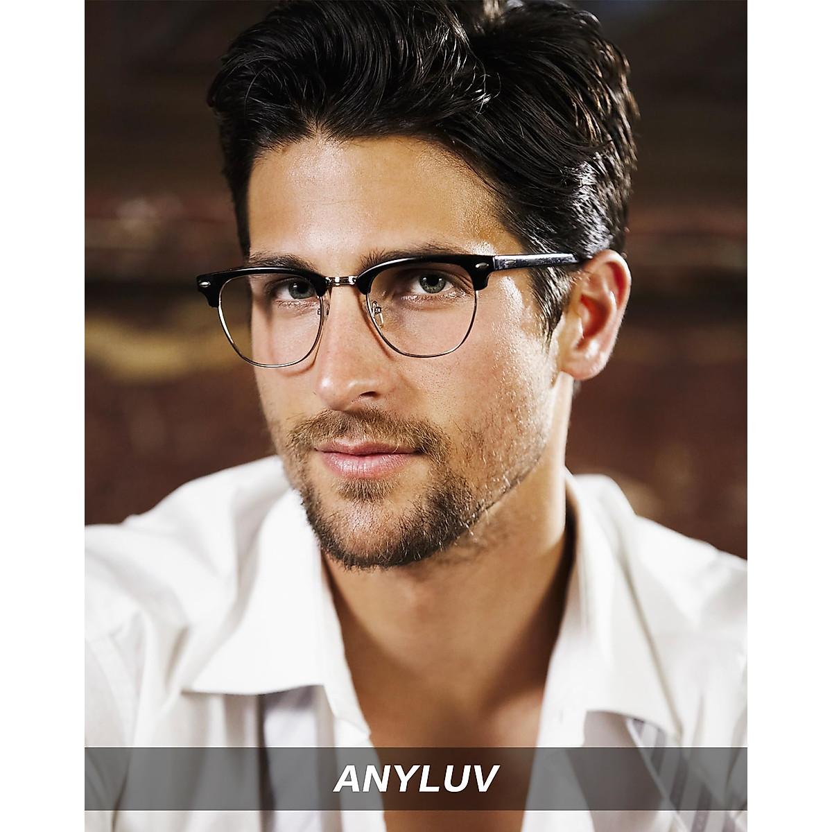 ANYLUV Blue Light Glasses Men Anti Eyestrain Lightweight Computer Gaming Blue Light Blocking Glasses for Women UV400 (3 Pack)