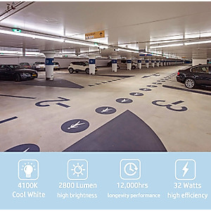 48 inch F32T8/841 32W T8 Fluorescent Tube Light Bulb, 4 Foot 32Watt/TL841 CW Cool White 4100K,2800 Lumen,G13 Medium Bi-Pin Base (10 Pack)