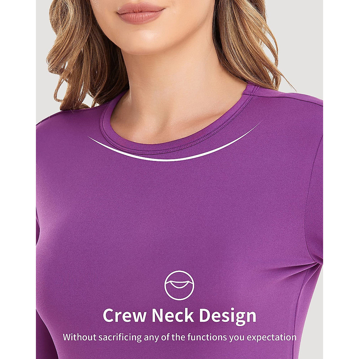 WEERTI Thermal Underwear for Women Long Johns with Fleece Lined, Base Layer Women Cold Weather Top Bottom Purple