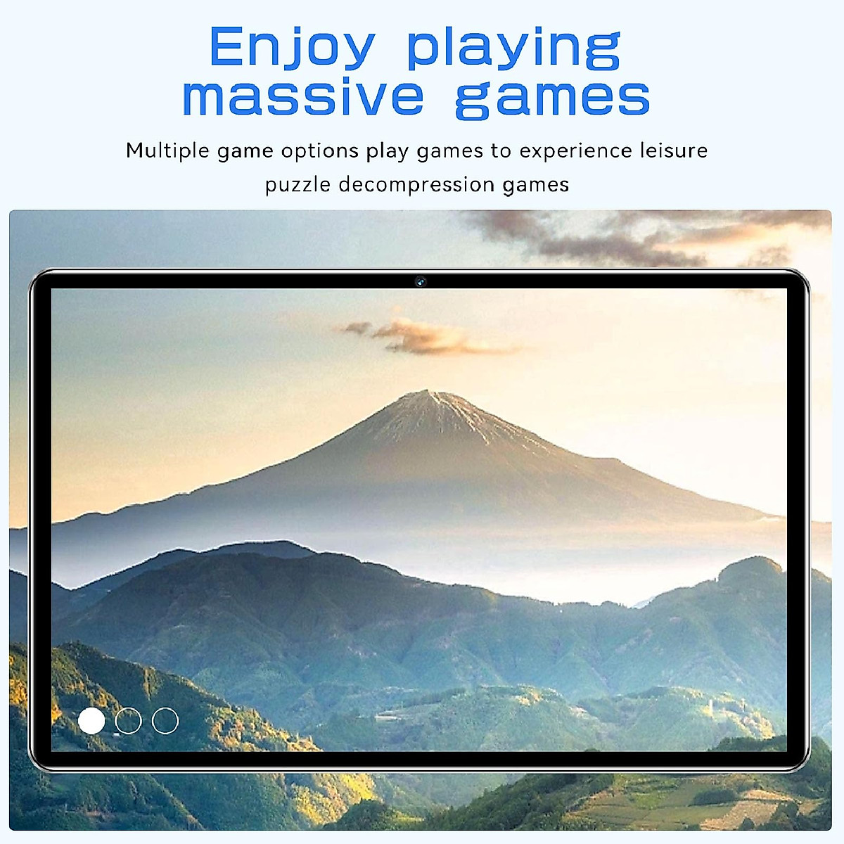 FHD 10.1in 2 in 1 Tablet with Keyboard Mouse, with 4GB RAM 64GB ROM, Dual Camera, 5G WiFi, Office Tablet, for Android 12 (US Plug)