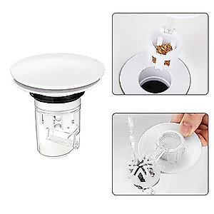 Upgraded Bathtub Chock Plug Adjustable PopUp Basin Sink Replacement Drain Plug Stopper Bathtub Simple Installation