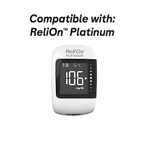 Blood Glucose Test Strips, 100 Count | Ideal for Glucose Monitor Kit, Glucose Level Testing | Reliable Readings | Accurate & Easy to Use | High Accuracy Strips
