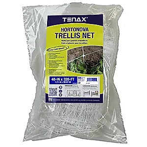 Tenax 100521793 Hortonova SM Plant Trellis Net, 48" x 328' White