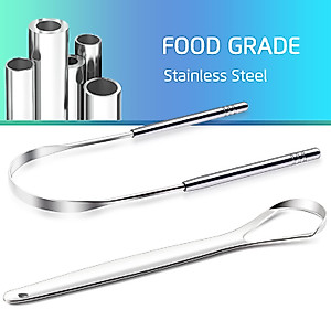 New Tongue Scraper, 5PCS Tongue Cleaner, Medical Grade Tongue Scrapers,Great for Oral Care, BPA free for Adults and Kids, Reduce Bad Breath