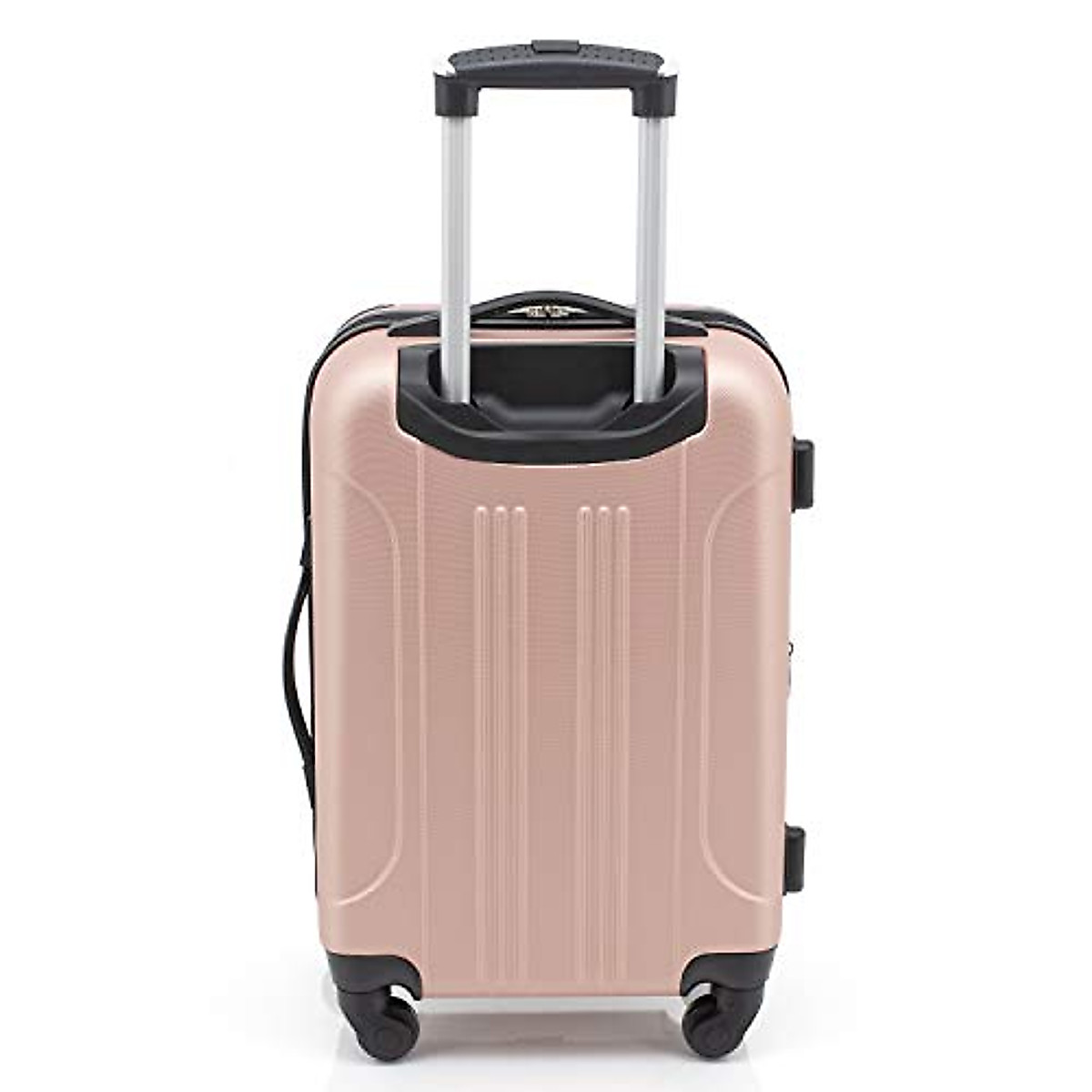 Travelers Club Chicago Hardside Expandable Spinner Luggages, Rose Gold, 20" Carry-On