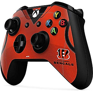 Skinit Decal Gaming Skin Compatible with Xbox One X Controller - Officially Licensed NFL Cincinnati Bengals Team Jersey Design