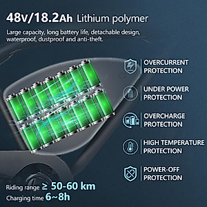 Hidoes 1600W(Peak) 26” Fat Tire Electric Bike 18.2Ah 48V 37MPH 35Miles 7-Speed Gears Electric Snow Beach Mountain Ebikes Electric Bicycle Electric Dirt Bike for Teens Adult