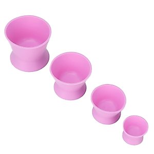 FILFEEL 4pcs Silicone Mixing Bowls Set, Paint Facial Mask Blending Dental Material Mixing Bowl Oral Hygiene Dental Tools for Alginate and Plaster Materials, Filler and Grout()