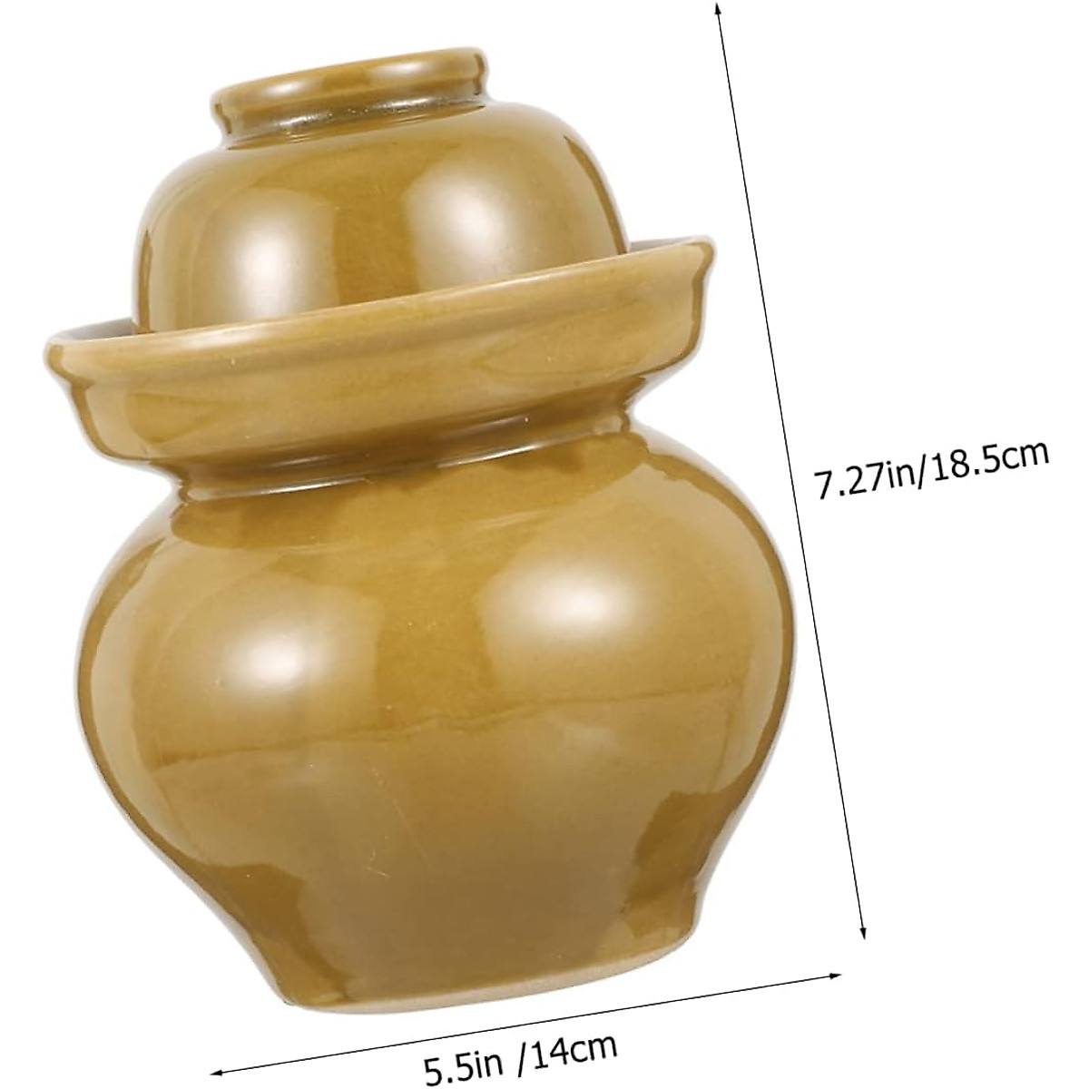 OUSIKA for Container Sealing Chinese Storage Canister Water Vegetables Cansiter with Pickled Egg Jars Sauerkraut Duck Tradition Bottle Crock Capacity Paocai Foods Pickle Jars