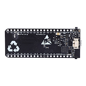 0.96in OLED Display Development Board Set, SX1276 Chip ESP32 MCU Module Pin Sticker 20Pin Row Pin Kits wirh Micro USB and Antenna Interface (915MHZ)