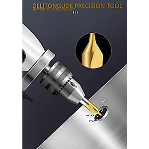 DelitonGude 10pcs of 3.0mm Center Drill Bits Set,High Speed Steel Titanium Coating Drill Bits Kit Countersink Tools for Spotting Lathe Metalworking(3.0mm)