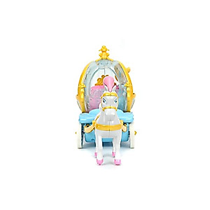 Jada Toys Disney Princess Cinderella Horse-Drawn Carriage RC Radio Control Vehicle, Toys for Kids