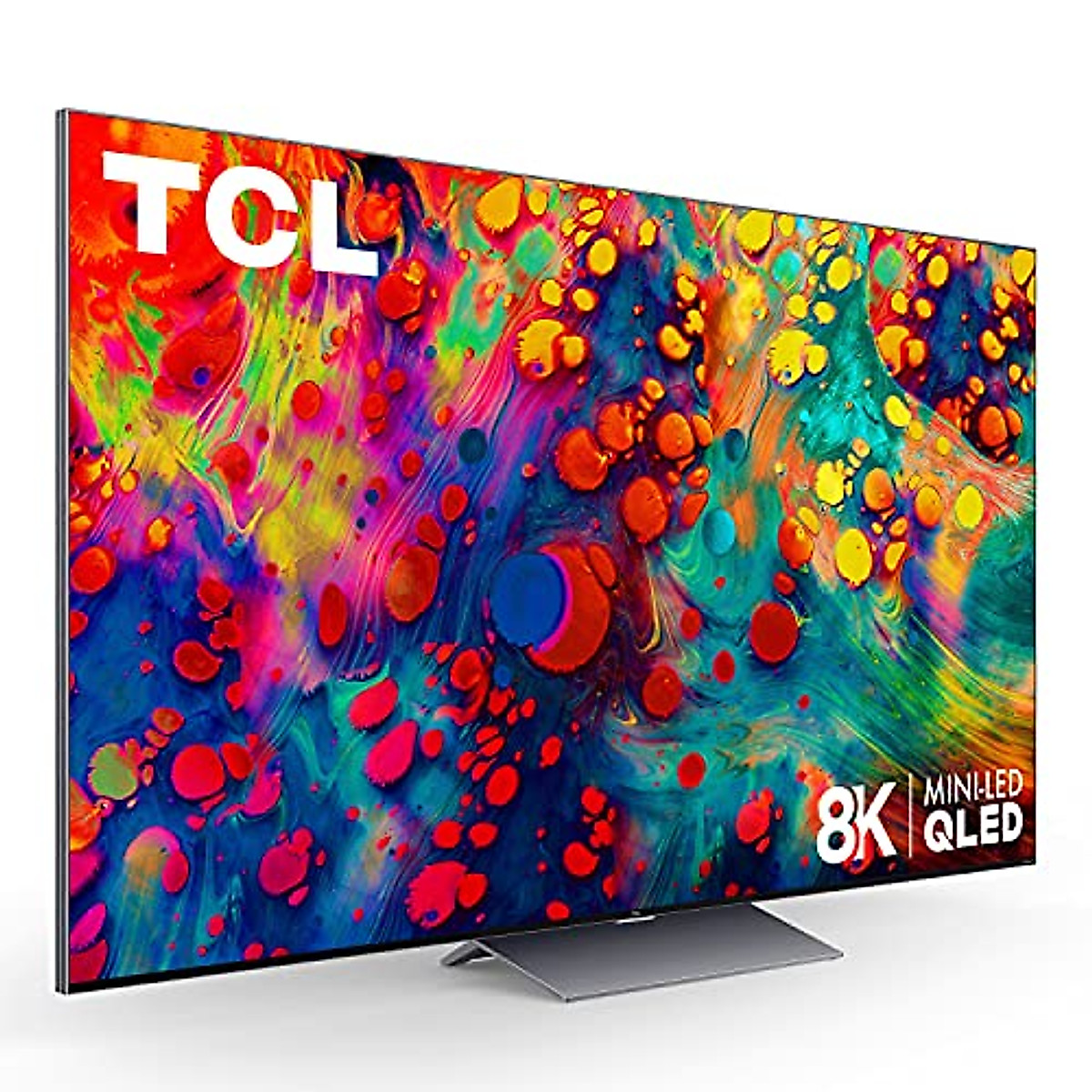 TCL 65-inch Class 6-Series 8K Mini-LED UHD QLED Dolby Vision HDR Smart Roku TV - 65R648, 2021 model