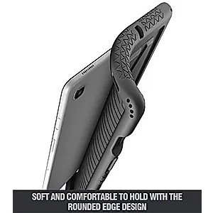 Poetic TurtleSkin Heavy Duty Case Designed for Galaxy Tab S5E 10.5 Inch (SM-T720/T725) 2019 Release, Rugged Shockproof Drop Protection Kids Friendly Protective Silicone Cover Case, Black