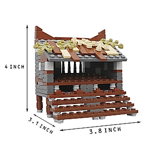 New Model Building Blocks City Farm Animals Building Blocks for Kids MOC Bricks Parts Chicken Coop Hen House Toys for Children Boy Girl DIY Gifts (Chicken coop)…