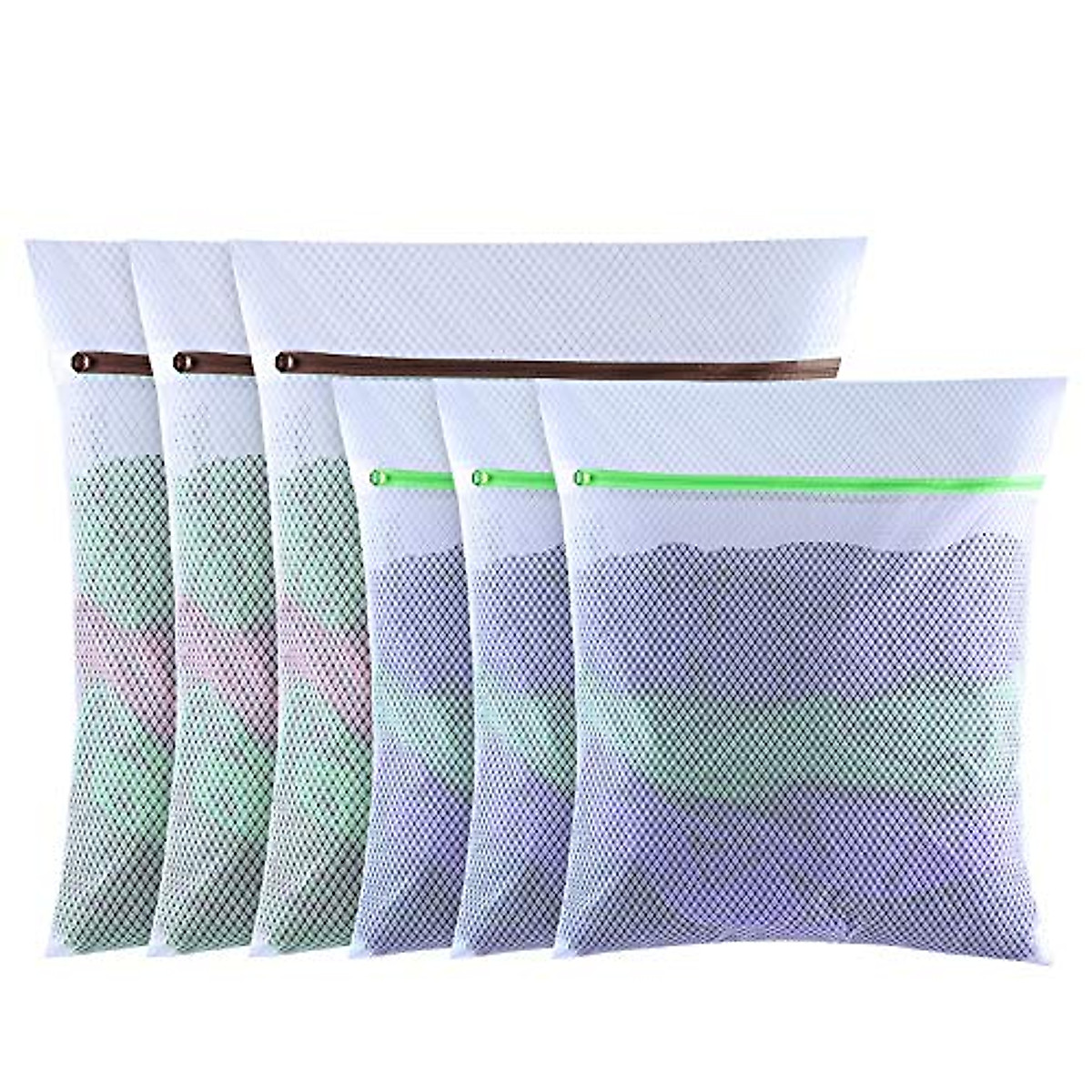 GOGOODA 10 Pack Mesh Laundry Bags,6 Pack Fine Mesh Laundry Bags and 4 Bra/Sock Wash Bags