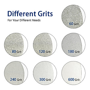 SCOTTCHEN Diamond Grinding Wheel Disc 8" x 1/2" Arbor Hole 60 Grit Abrasive Flat Lap Wheel Sanding Disc for Granite Marble Gem - 1pack