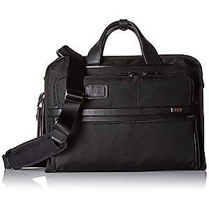 TUMI - Alpha 3 Slim Three Way Laptop Briefcase - 15 Inch Computer Bag for Men and Women - Black