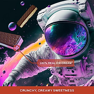 Astronaut Foods Freeze-Dried Ice Cream Sandwich, NASA Space Dessert, Neapolitan, 6 Count