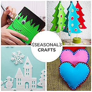 Horizon Group USA Rainbow Foam Sheets, 12" X 18", Pack of 12, Multi-Color