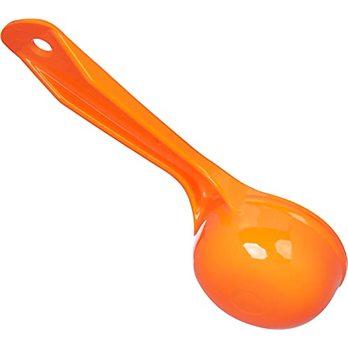 CFS 492524 Solid Short Handle Portion Control Spoon, 2.5 oz, Orange