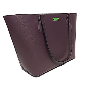 Kate Spade Laurel Way Small Dally Leather Tote Bag Mahogany Wine