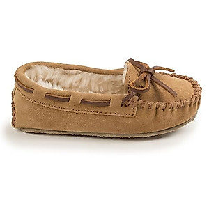 Minnetonka Cassie Slippers for Kids, Cinnamon,4 M