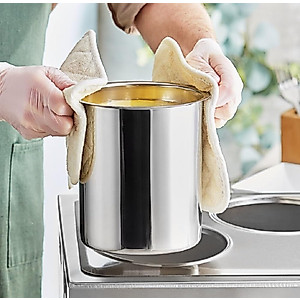 Soro Essentials- 3.5 qt. Stainless Steel Bain Marie- Food Warmer Pot Perfect for Stews Soups Salad Dressings Sauces Buffet Burners and Steam Tables for Home Catering Banquets Restaurant Events