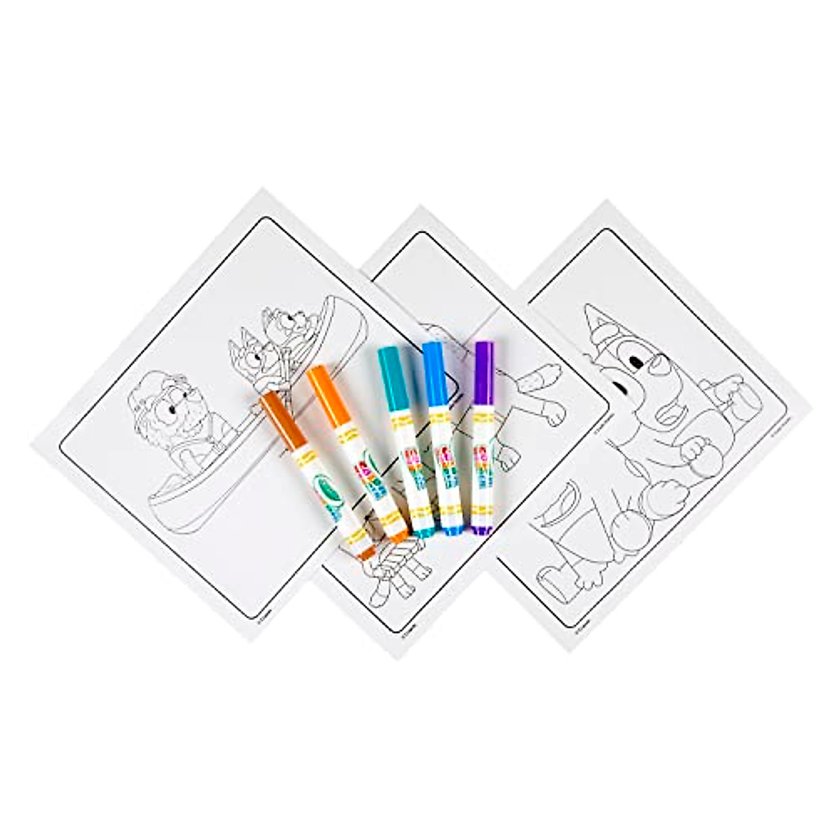 Crayola Bluey Color Wonder Coloring Book Pages & Markers, Mess Free Coloring, 18 Pages, Gift