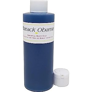 Barack Obama for Men Cologne Body Oil Fragrance [Flip Cap - HDPE Plastic - Blue - 4 oz.]