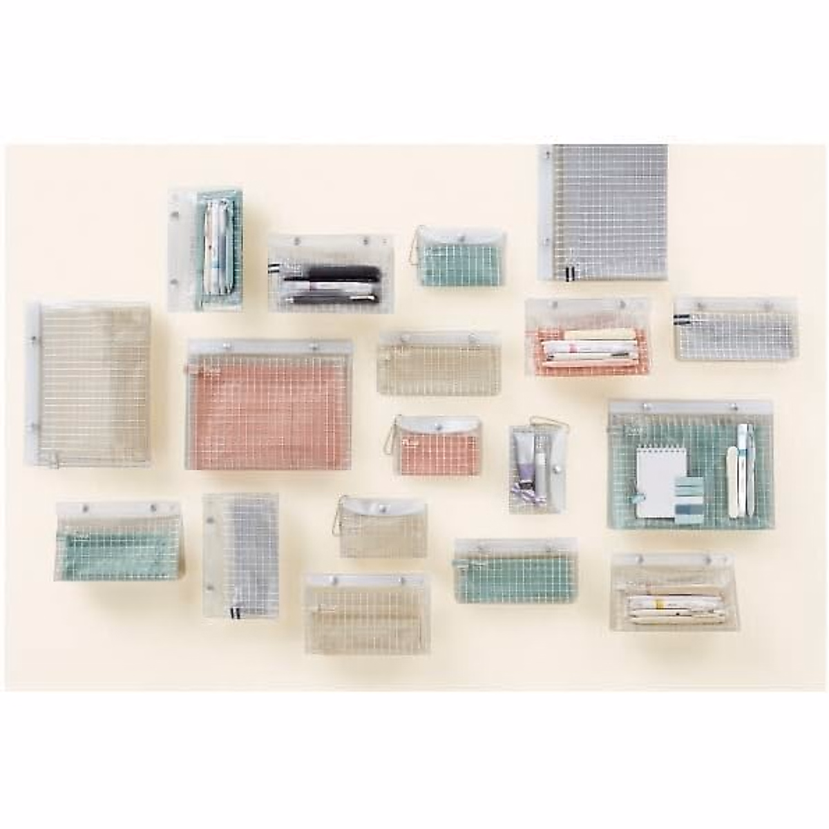 KOKUYO Piiip Tool Pen Case, A5 Flat Type, Silver Gray, Japan Import (F-VBF243-1)