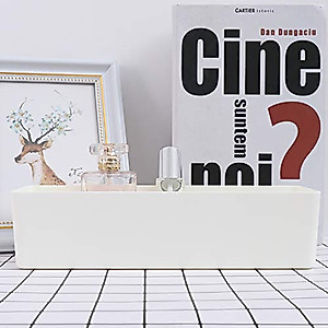 HEALLILY 1Pc 5 Grids White Plastic Storage Box Uncluttered Designs Dividers for Underwear Plastic Underwear Storage Box Accessory of Plastic Underwear Organizer Sets for Home Travel Trip