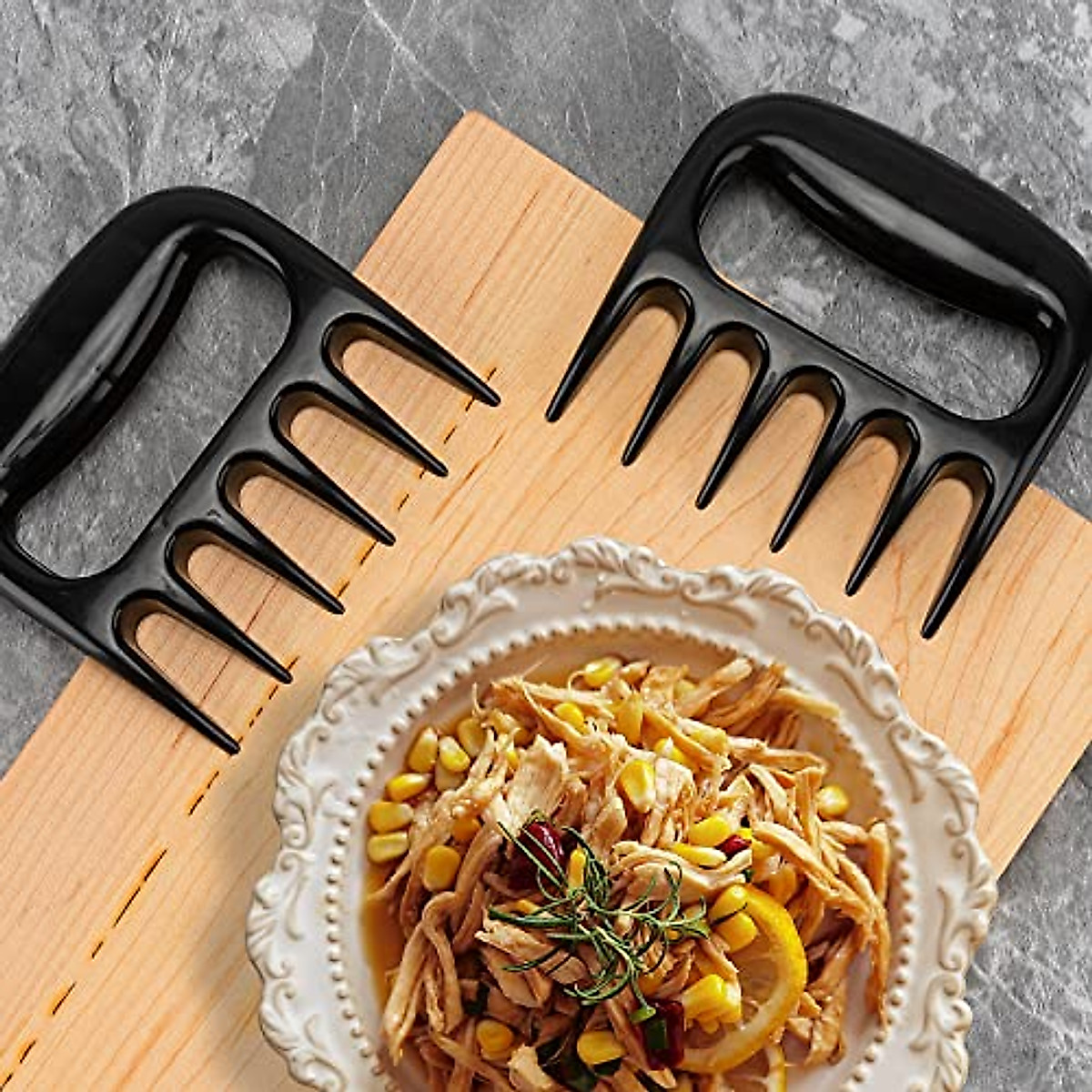 2 Pack Meat Claws for Shredding, Stocking Stuffers, Meat Shredder Tool Bear Claws Chicken Shredder Smoker Grill Accessories for Turkey, Christmas Stocking Stuffers Bbq Gifts for Men