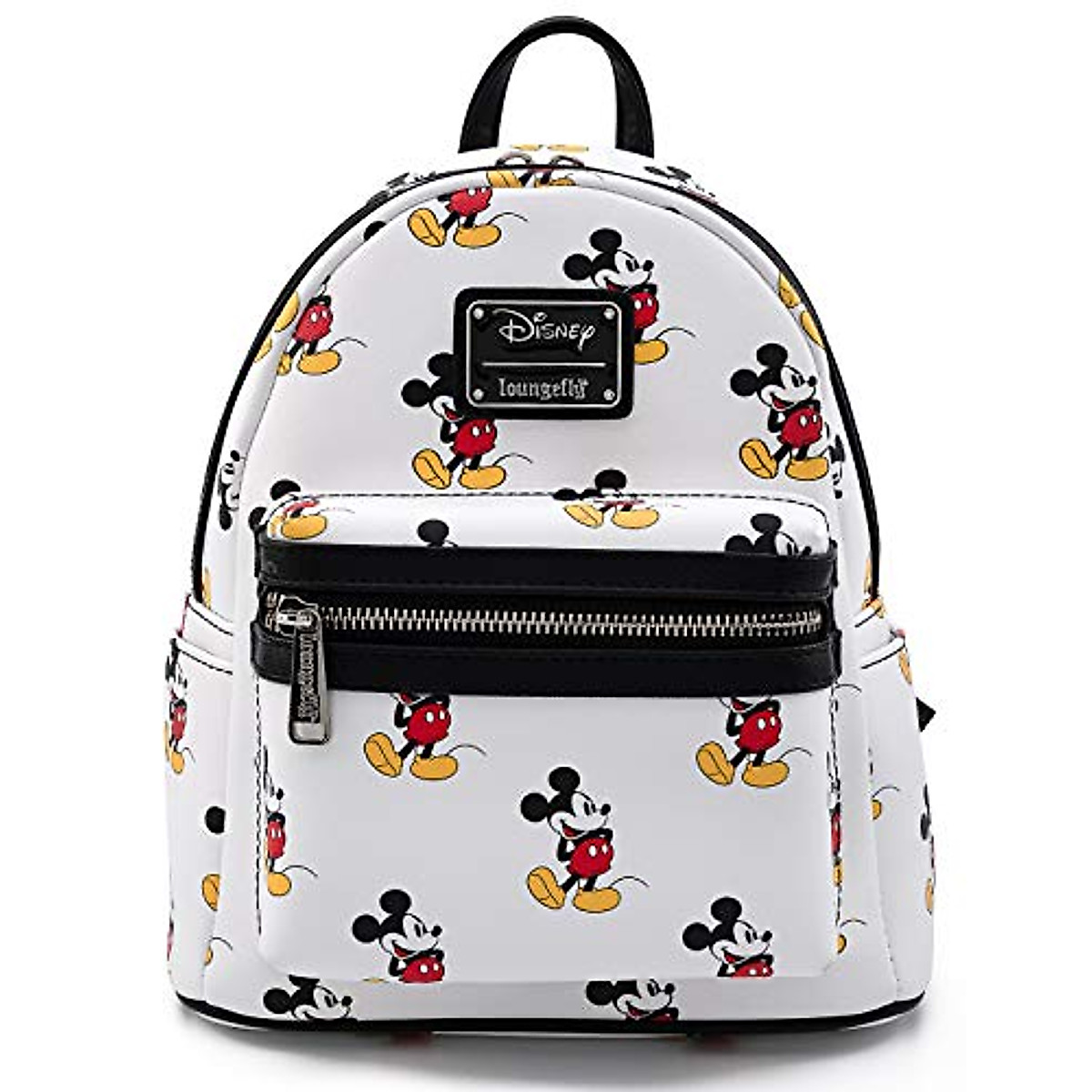 Loungefly Disney Mickey Mouse All Over Print Womens Double Strap Shoulder Bag Purse