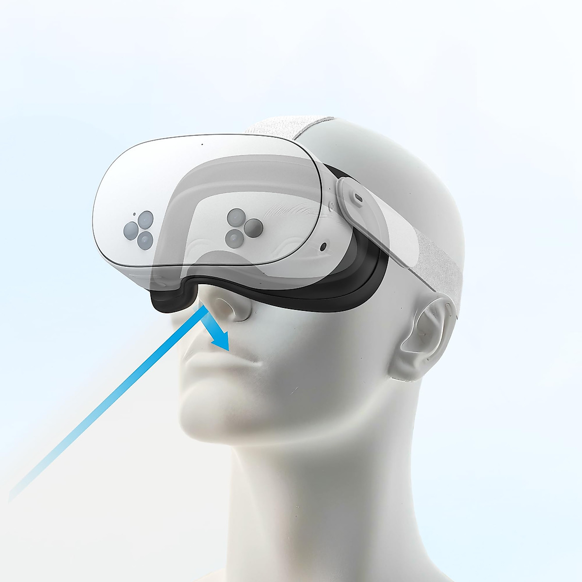 AMVR Silicone Face Cover Compatible with Meta/Oculus Quest 3s Accessories, Sweatproof Face Pad, with Nose Pad, Immersive VR Experience (Purple), NOT Compatible with Quest 3