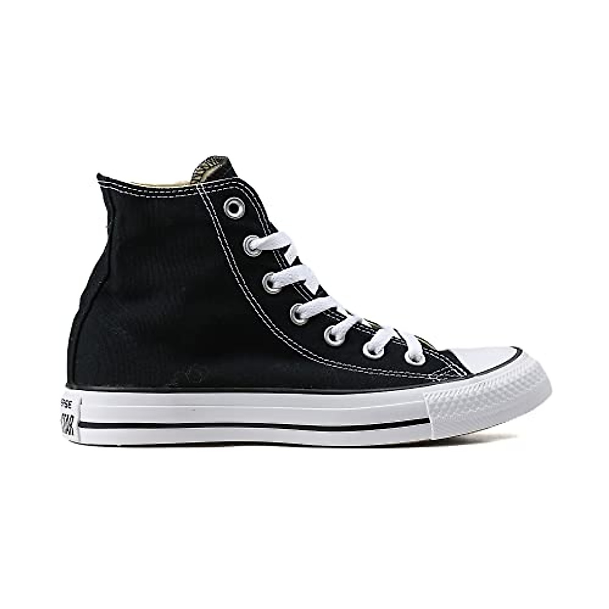 Converse Clothing & Apparel Chuck Taylor All Star Canvas High Top Sneaker, Black/White, 12 Women/10 Men